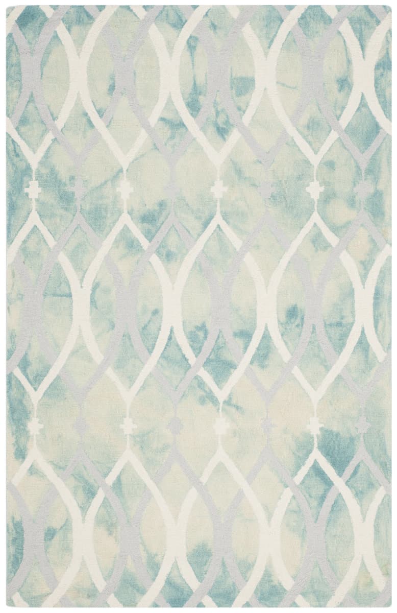 Safavieh Dip Dyed Ddy534q Green - Ivory Grey | Rug Studio