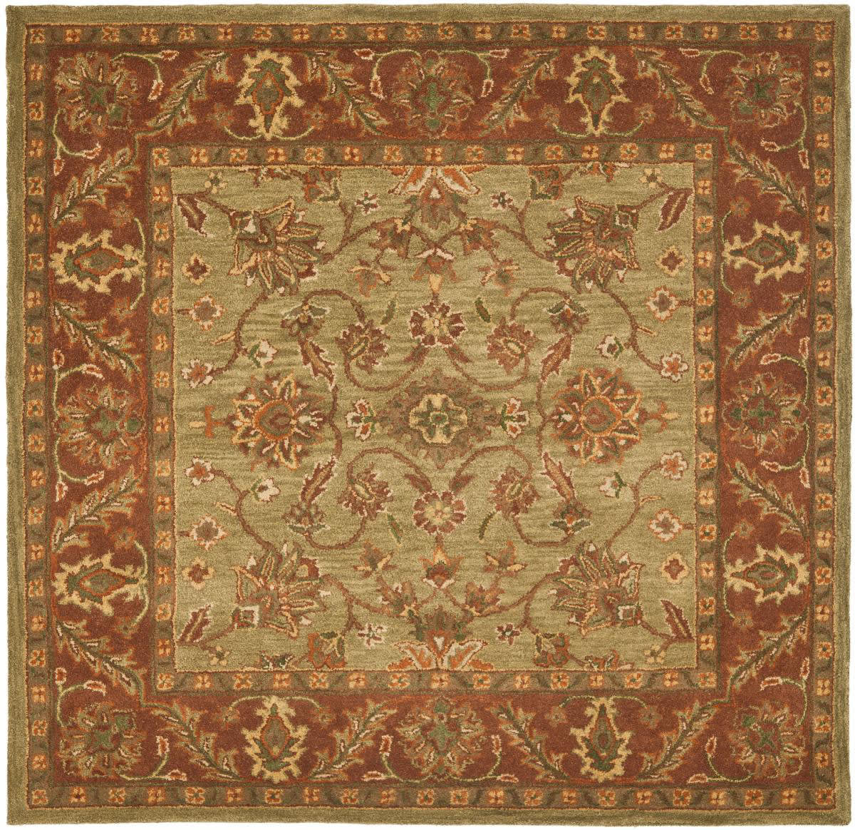 Safavieh Golden Jaipur GJ250A Green - Rust | Rug Studio