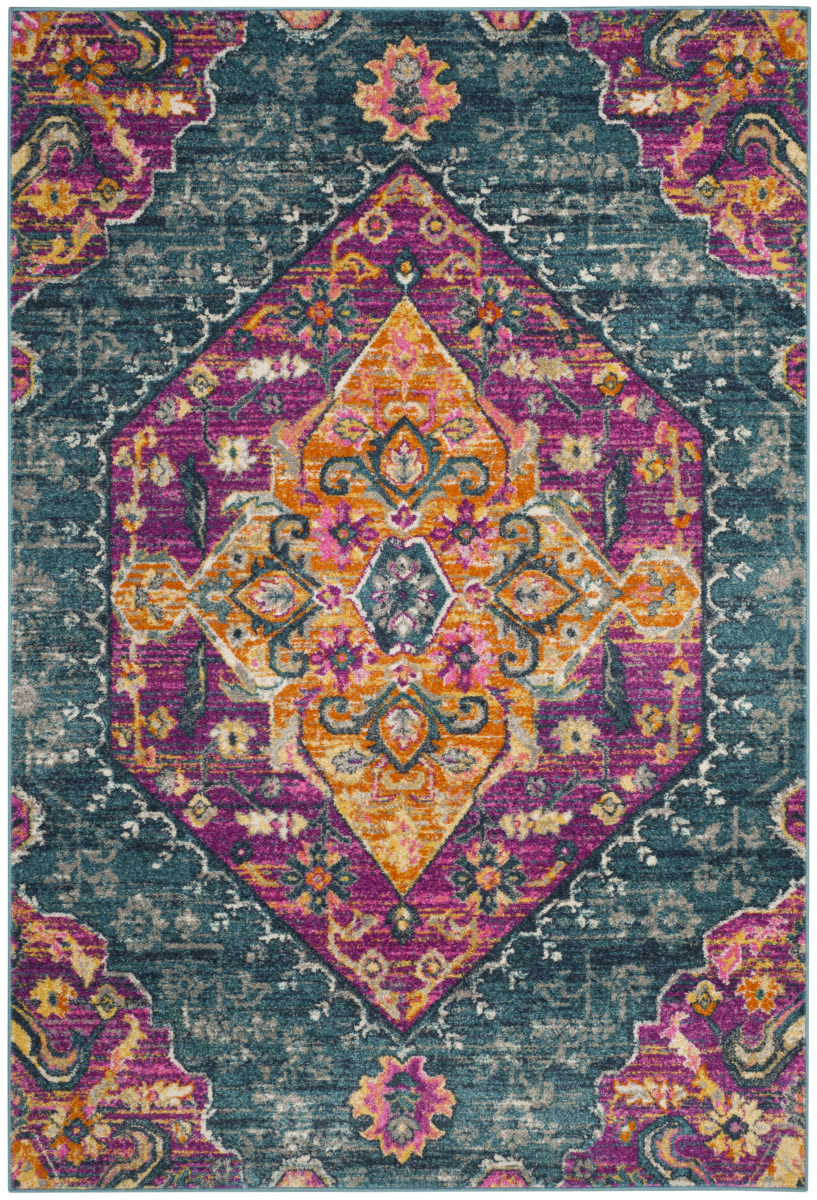 Safavieh Madison Mad119c Blue - Fuchsia | Rug Studio