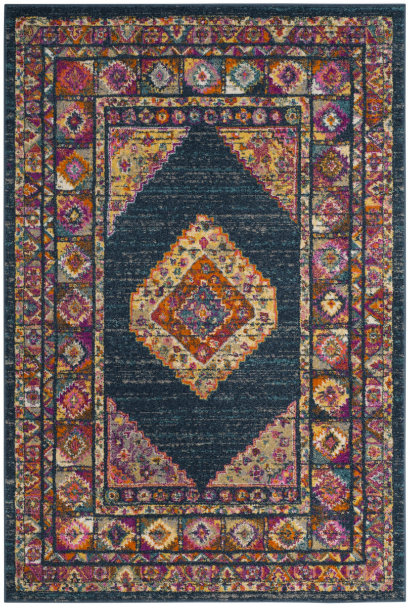 Safavieh Madison Mad133c Blue - Fuchsia | Rug Studio