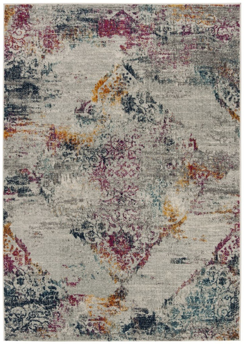 Safavieh Madison Mad157r Light Grey - Fuchsia | Rug Studio