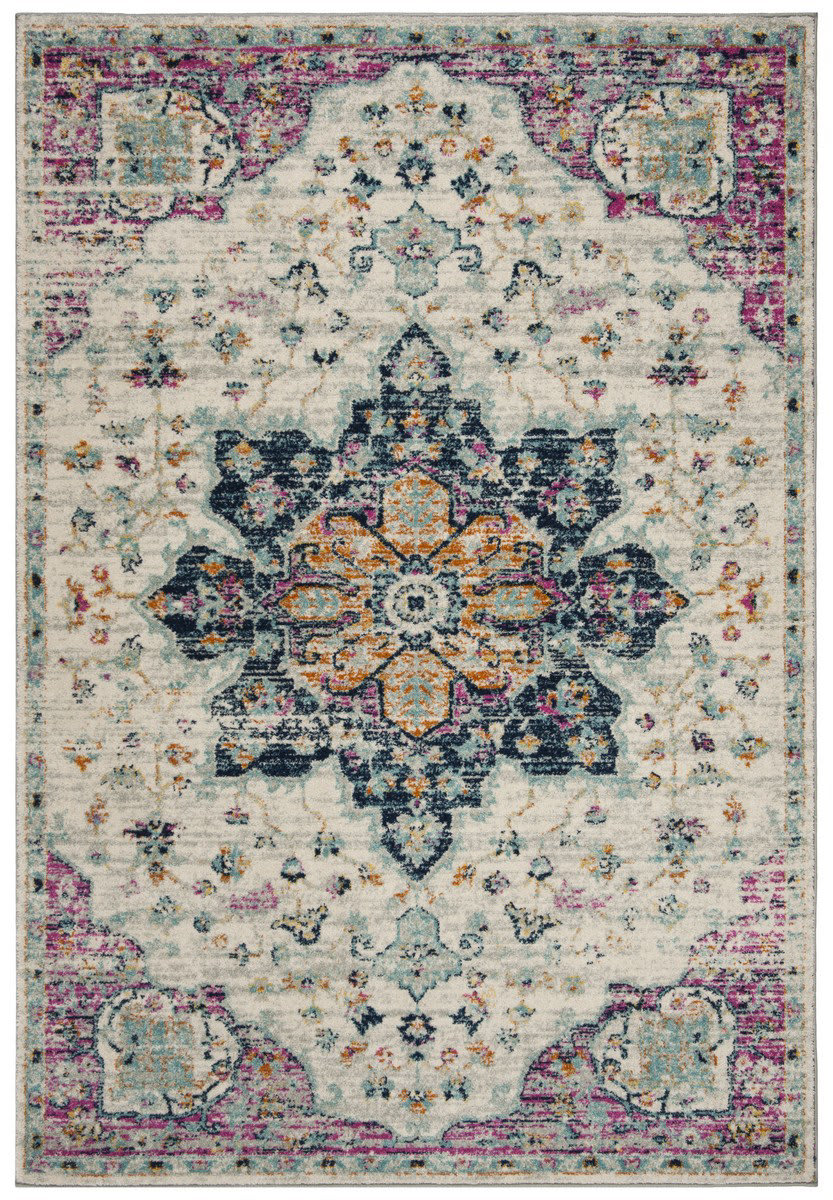 Safavieh Madison Mad921r Ivory - Fuchsia | Rug Studio