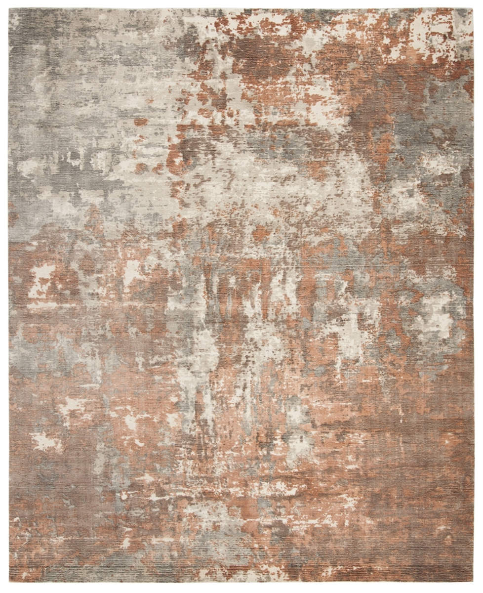 Mirage Mir338p Rust - Silver | Rug Studio