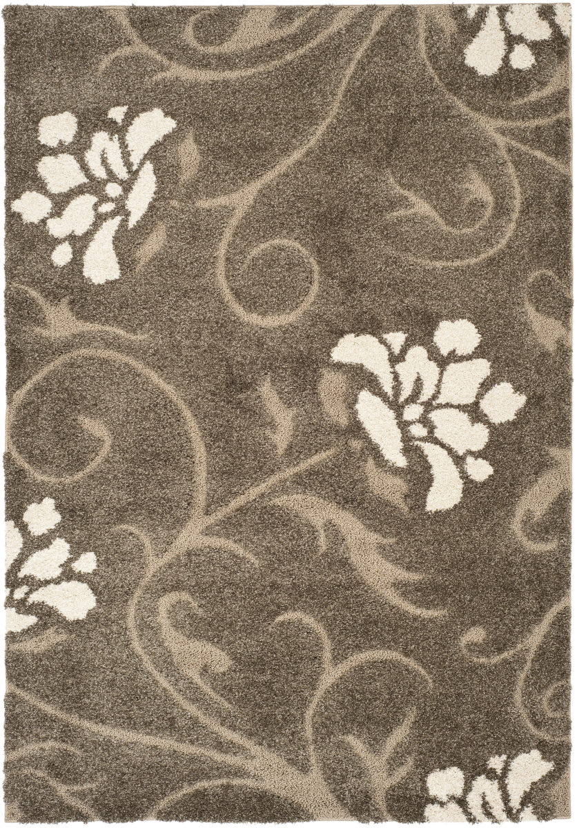 Safavieh Florida Shag Sg464-7913 Smoke - Beige | Rug Studio
