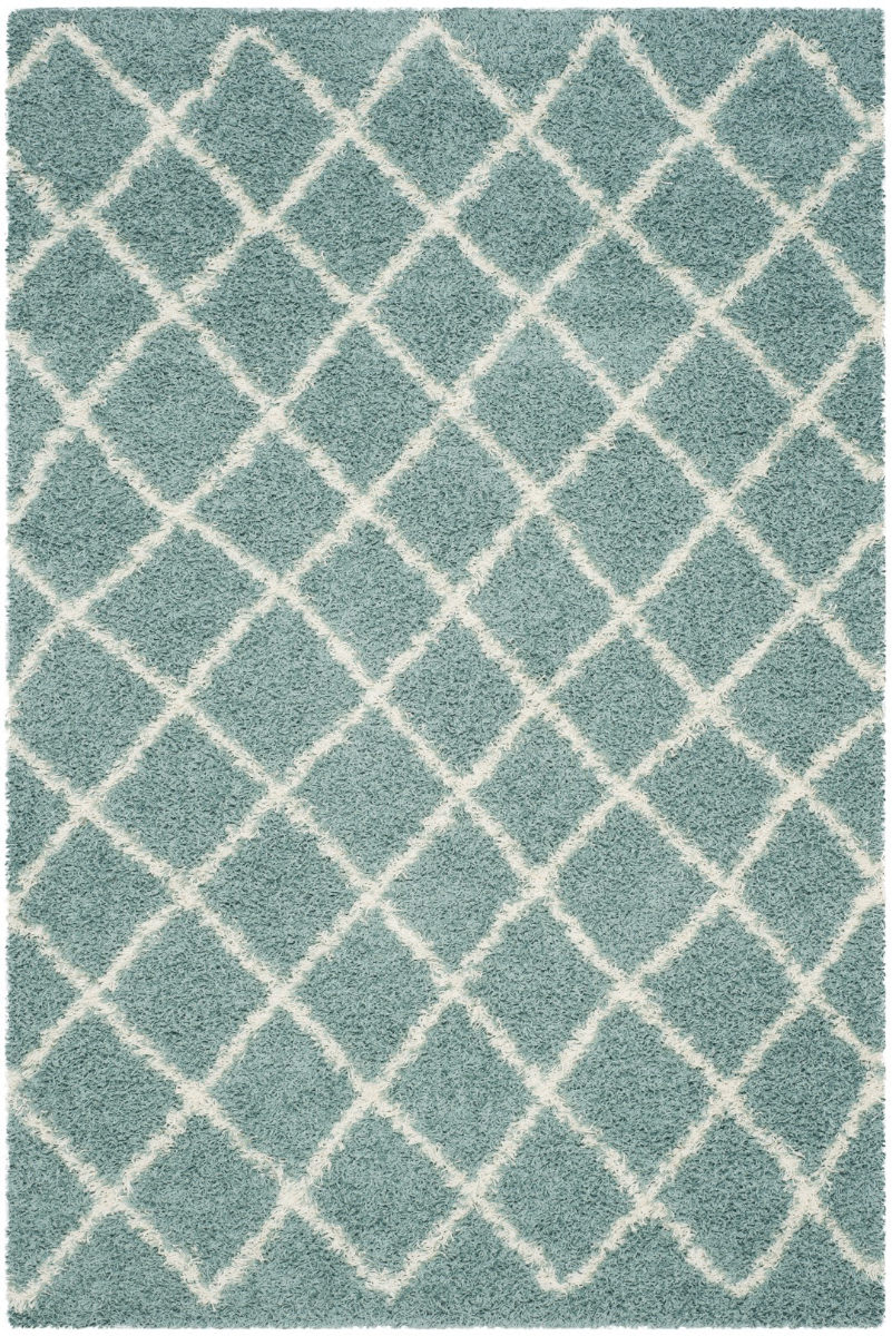 Safavieh Dallas Shag Sgd258c Seafoam - Ivory | Rug Studio