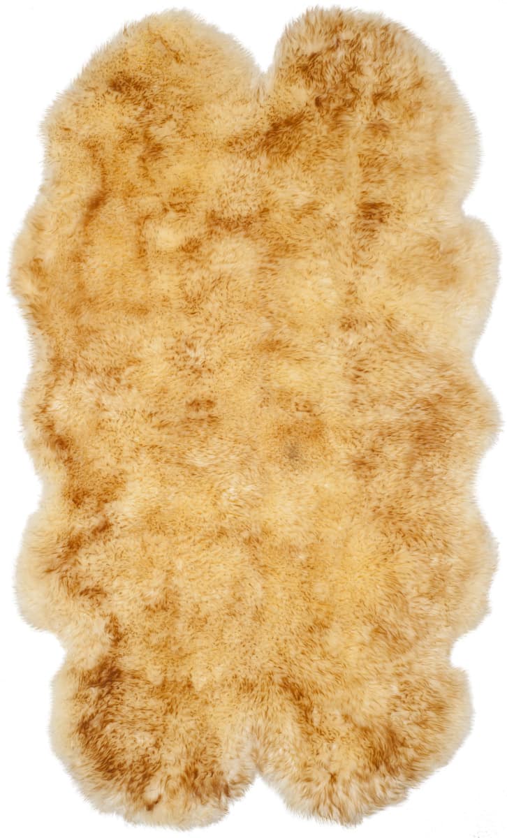 Safavieh Sheepskin Shag Shs121k Champagne - Copper Brown | Rug Studio