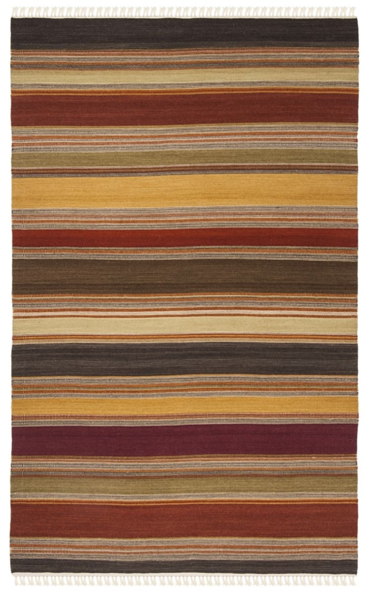 Safavieh Striped Kilim STK315A Gold Clearance | Rug Studio