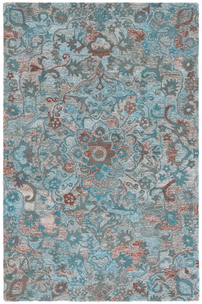 Safavieh Anatolia AN407L Turquoise - Brown | Rug Studio