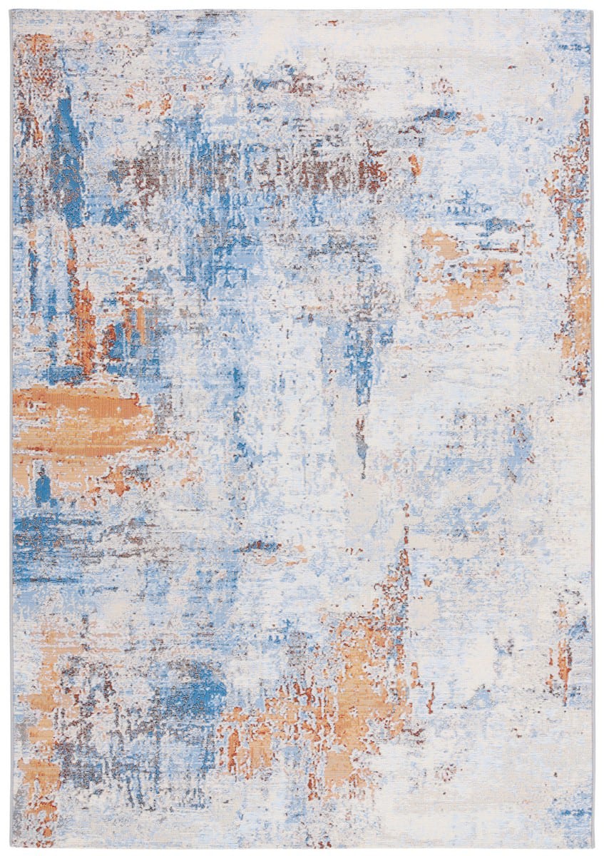 Safavieh Barbados Bar537A Ivory - Blue Rust | Rug Studio