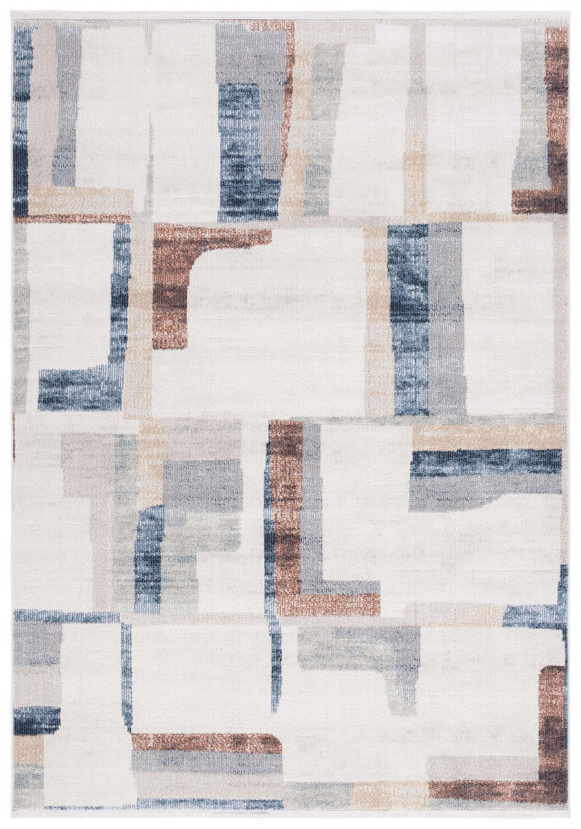 Safavieh Bayside Bay126A Ivory - Blue Rust | Rug Studio