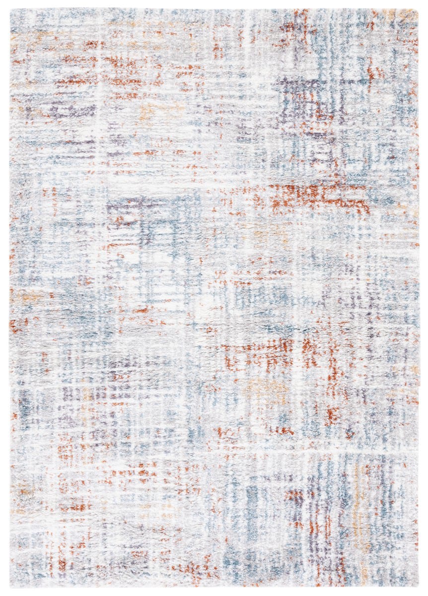 Safavieh Berber Shag Ber569A Blue Rust - Ivory | Rug Studio