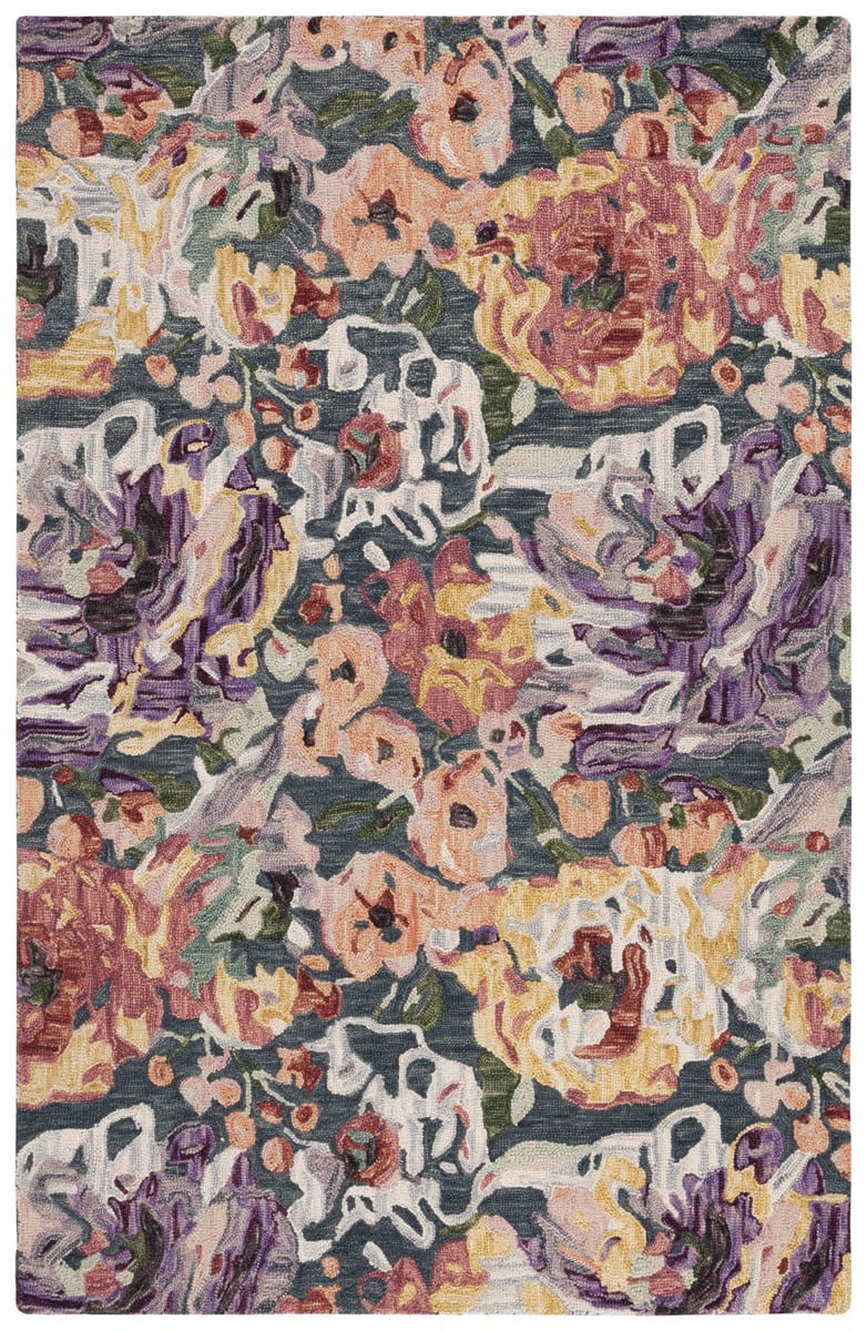 Safavieh Blossom Blm463M Blue - Purple | Rug Studio