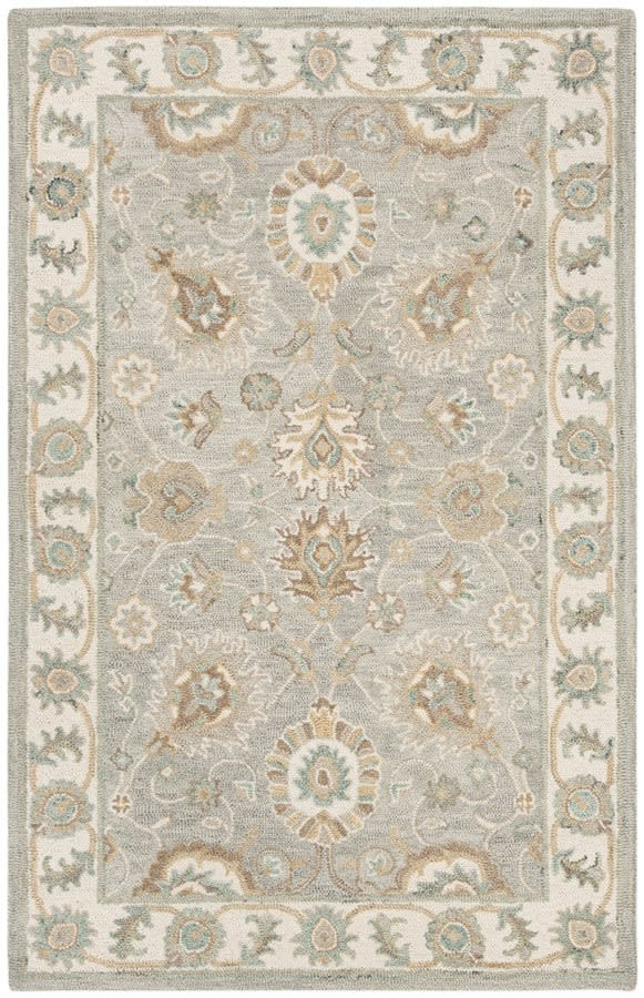 Safavieh Blossom Blm702m Aqua - Ivory | Rug Studio