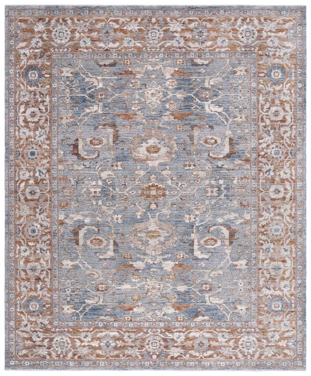 Safavieh Heirloom Hrl720F Grey - Blue Rust | Rug Studio