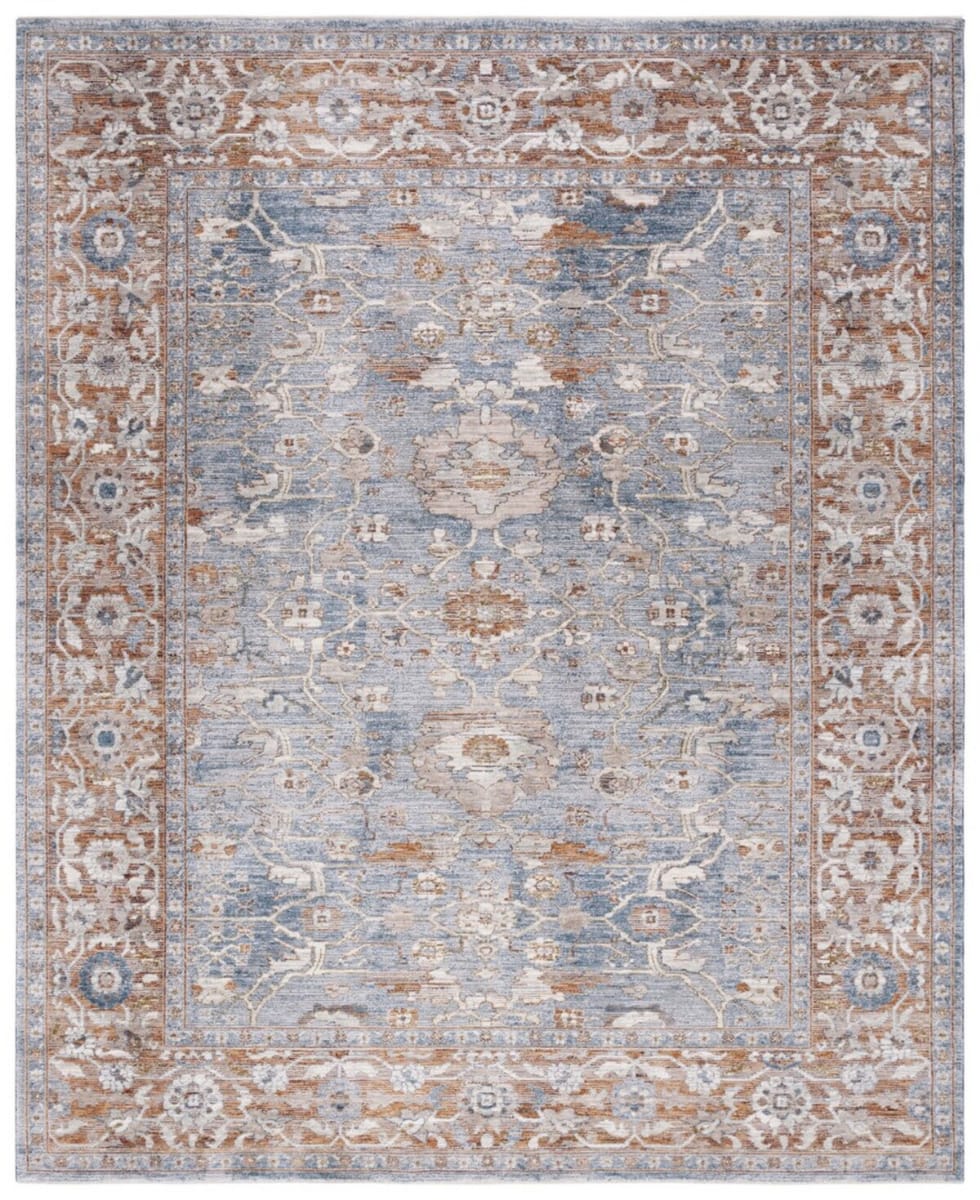 Safavieh Heirloom Hrl728F Grey - Blue Rust | Rug Studio
