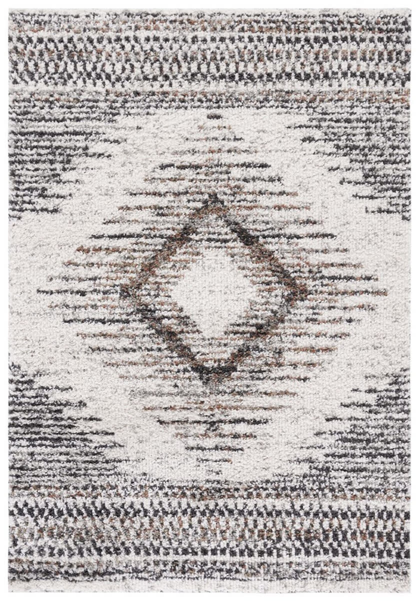 Safavieh Jericho Shag Jer110Z Black - Rust | Rug Studio