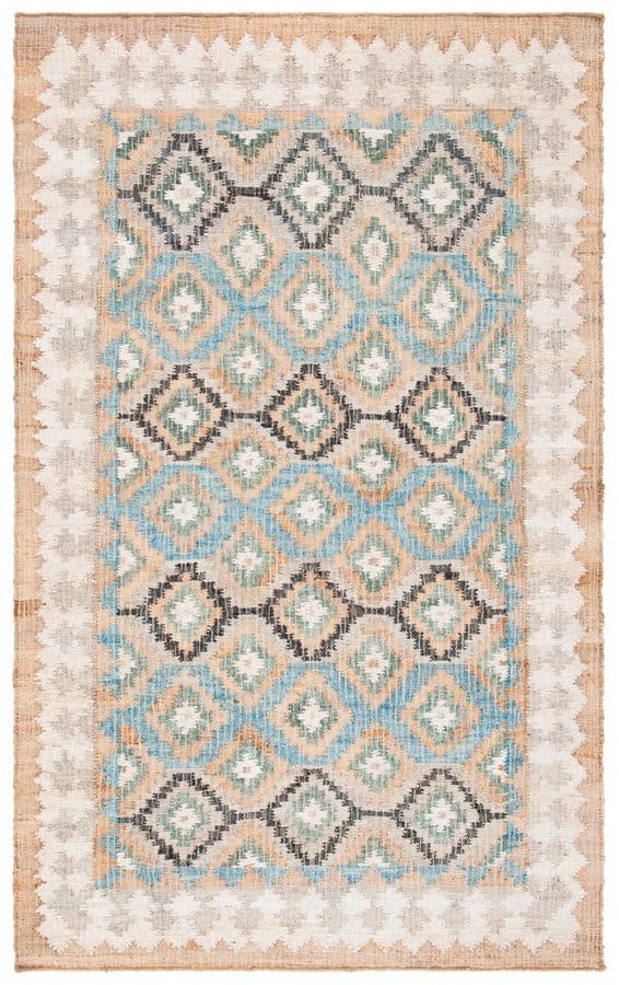 Safavieh Kilim Klm756m Blue - Ivory | Rug Studio