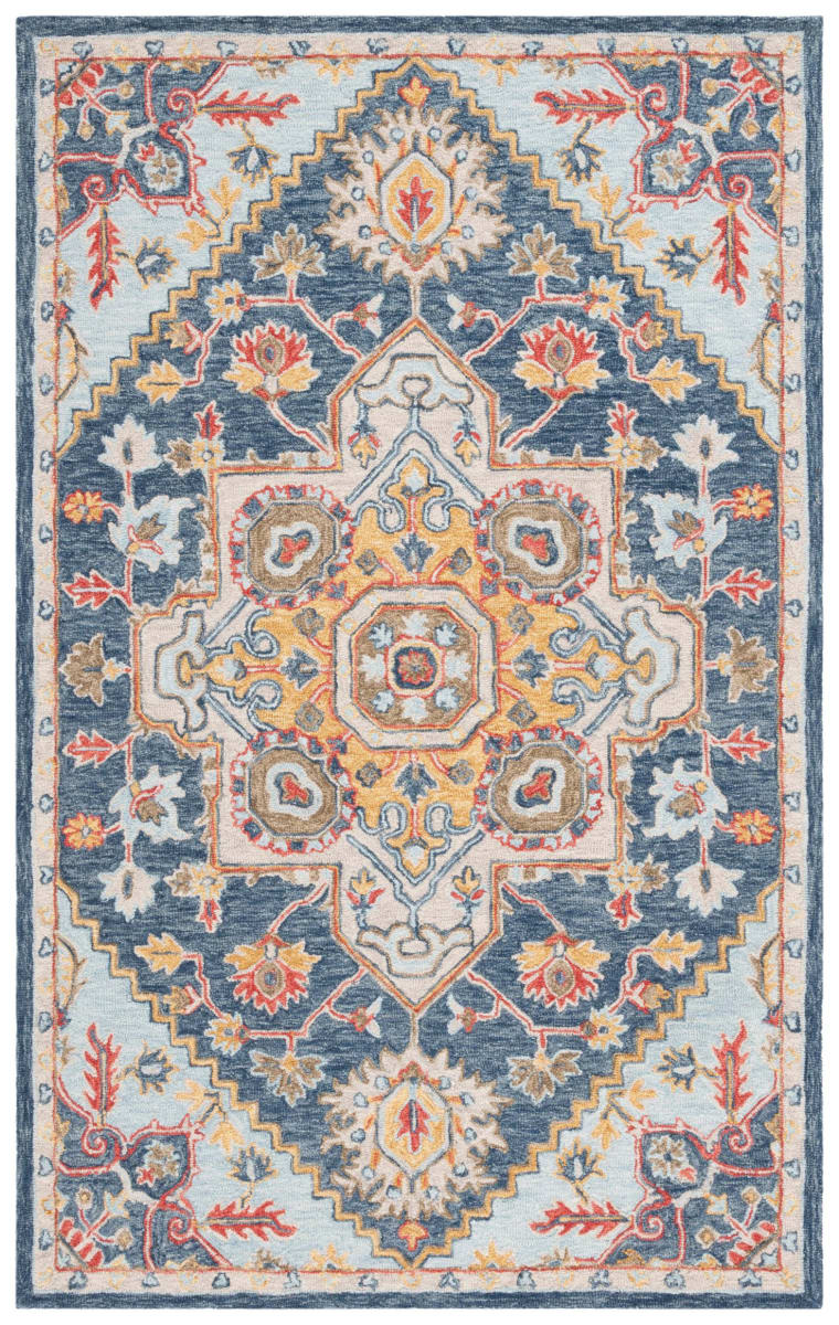 Safavieh Metro MET728N Navy - Beige | Rug Studio