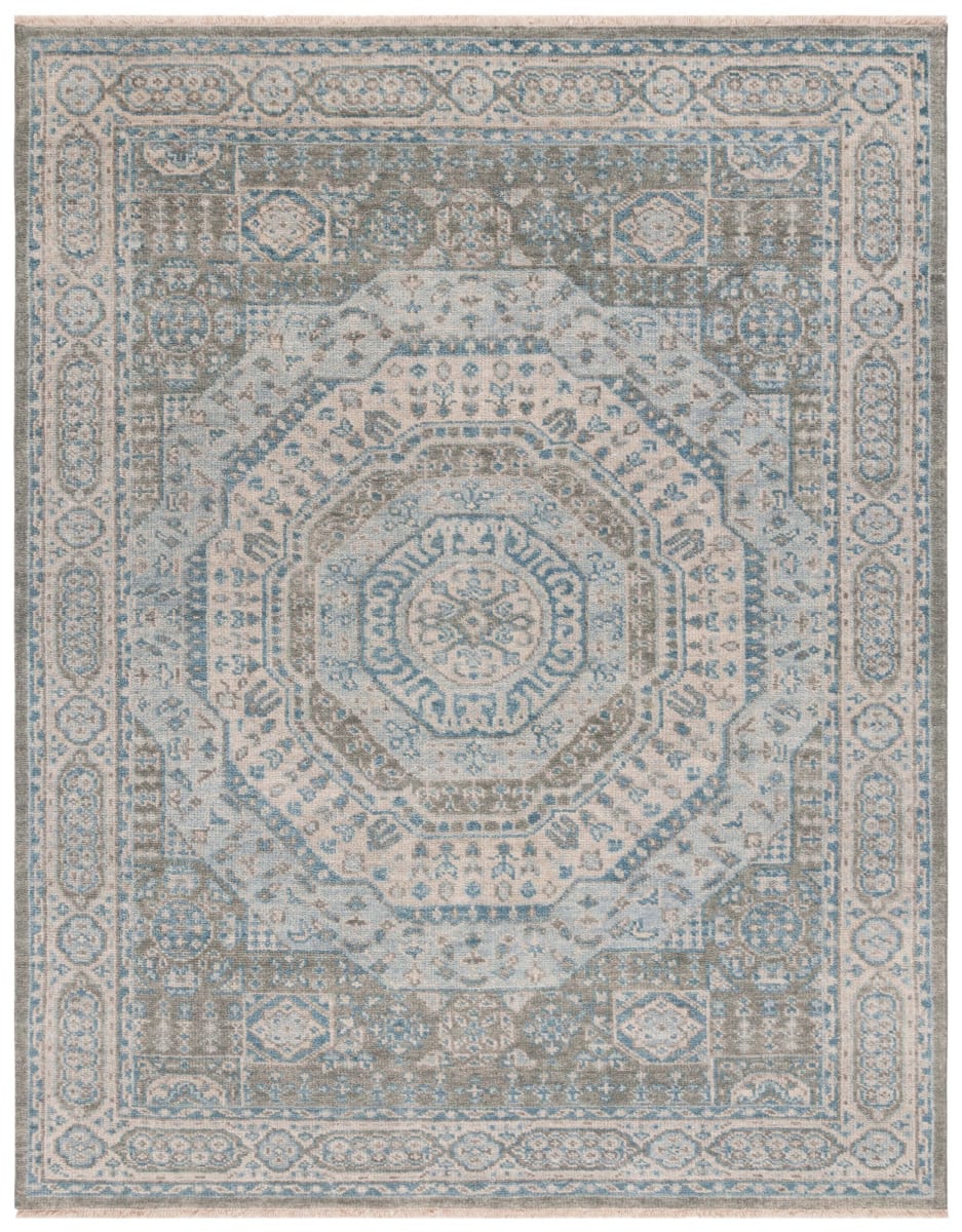 Safavieh Samarkand SRK167L Light Blue - Ivory | Rug Studio