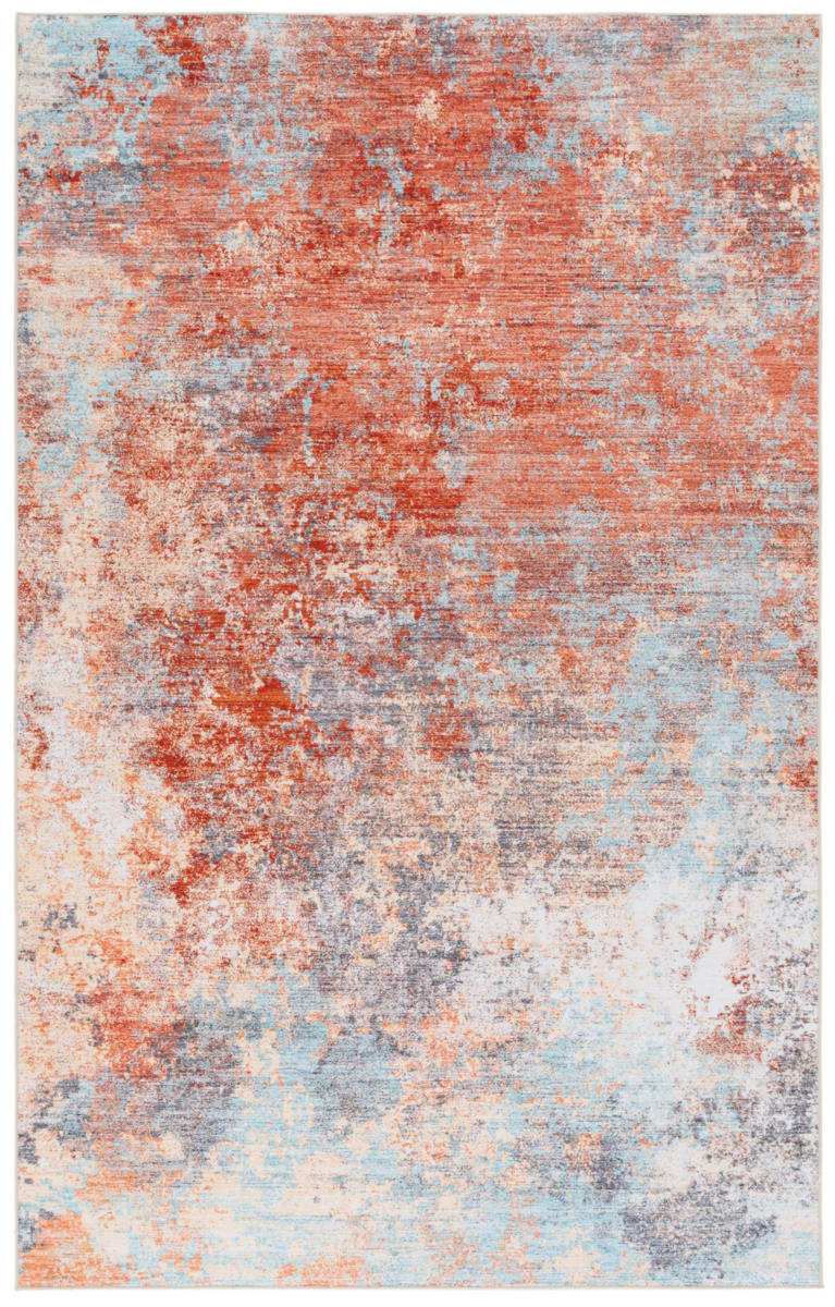 Tacoma TAC943P Rust - Aqua | Rug Studio
