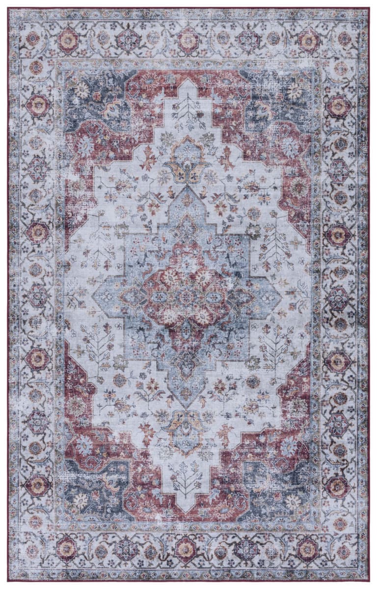 Safavieh Tucson TSN105L Light Blue - Rust | Rug Studio