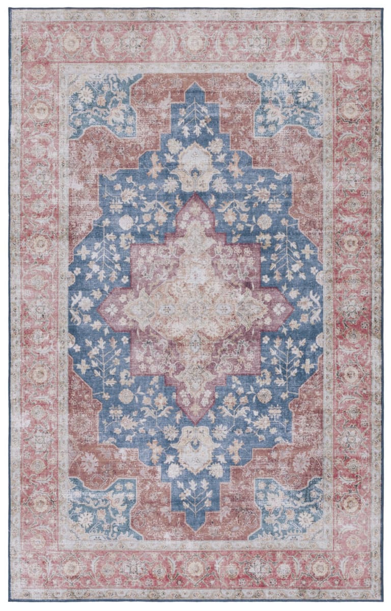 Safavieh Tucson TSN105N Navy - Rust | Rug Studio