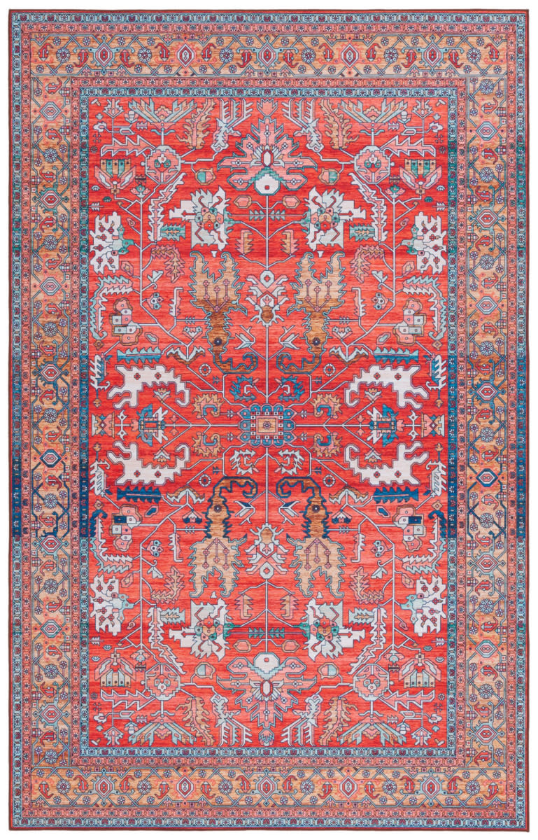Safavieh Tucson TSN152P Rust - Navy | Rug Studio