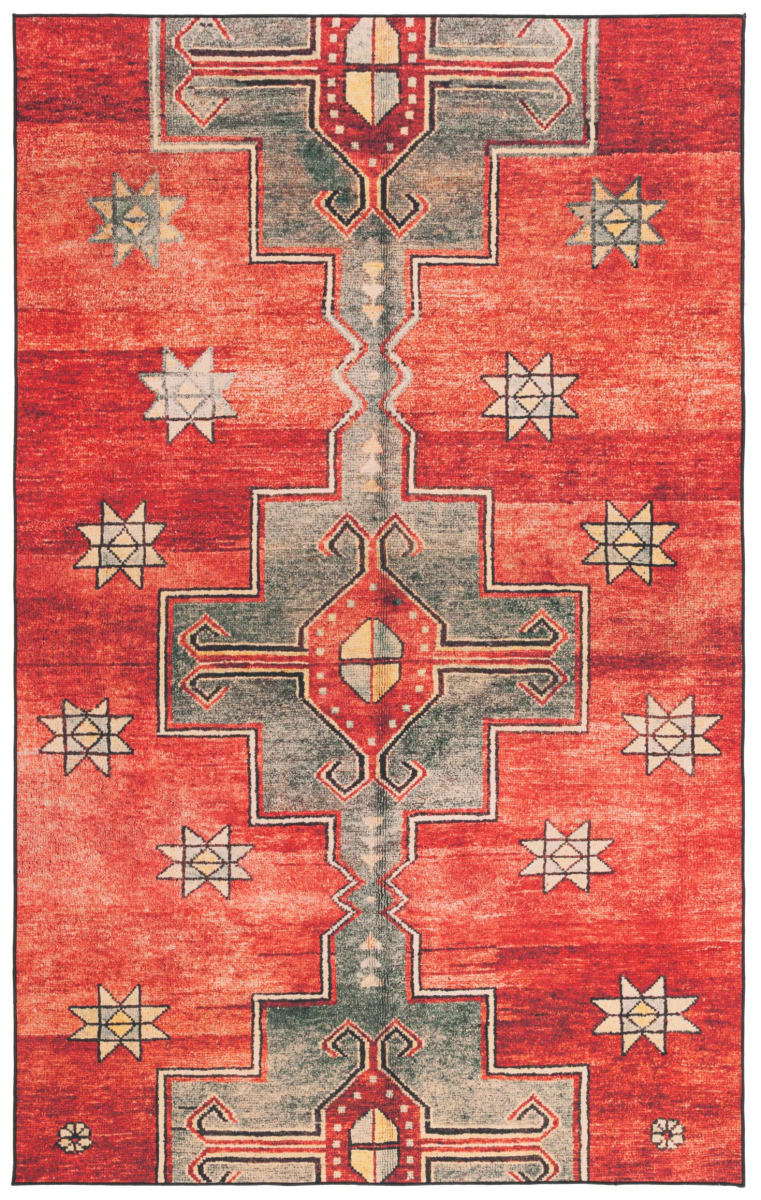 Safavieh Tucson TSN189P Rust - Green | Rug Studio