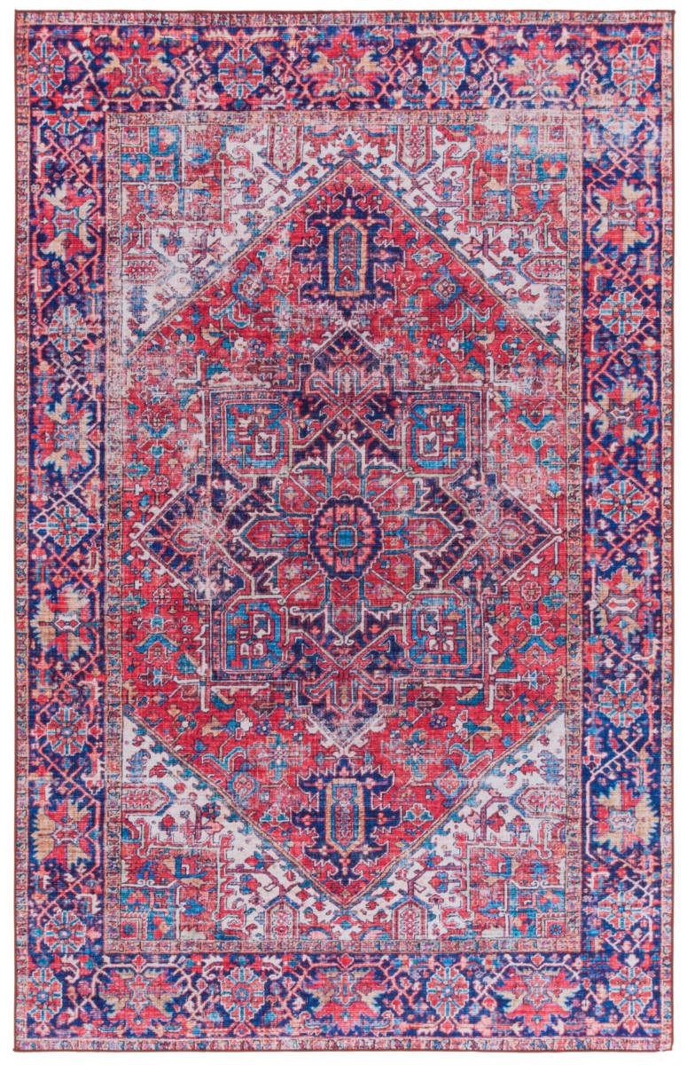 Safavieh Tucson TSN202Q Red - Navy | Rug Studio