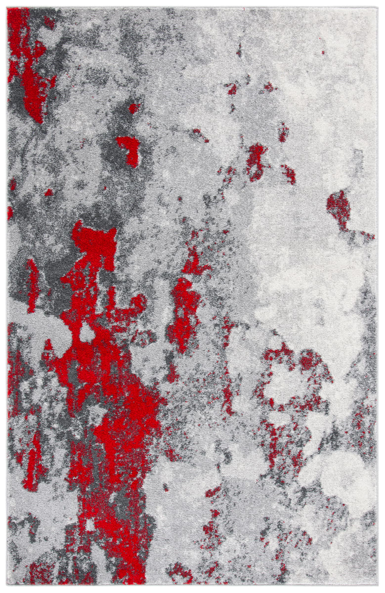 Adirondack ADR134Q Red - Grey | Rug Studio