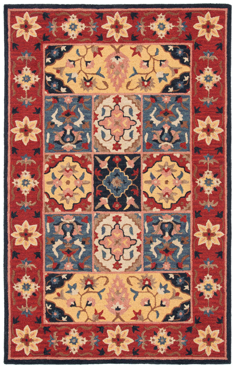 Safavieh Aspen APN402Q Red - Gold | Rug Studio