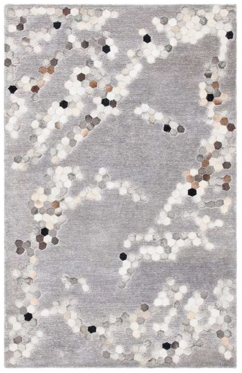 Safavieh Manhattan Man101A Grey - Ivory | Rug Studio