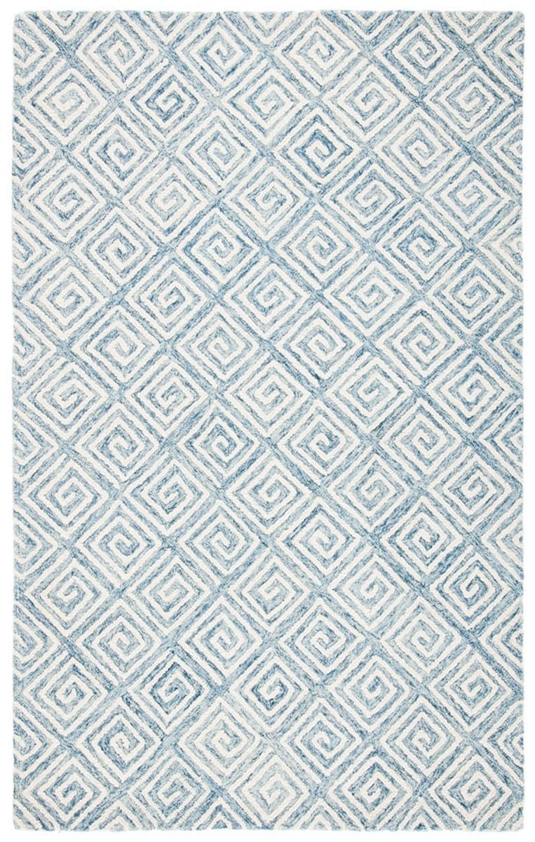 Safavieh Metro Met455L Light Blue - Ivory | Rug Studio