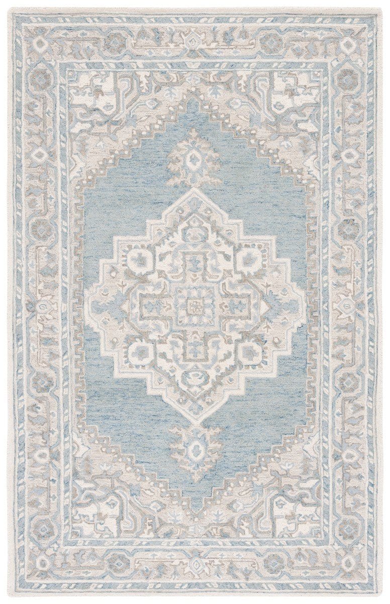 Safavieh Metro Met615K Light Blue - Ivory | Rug Studio