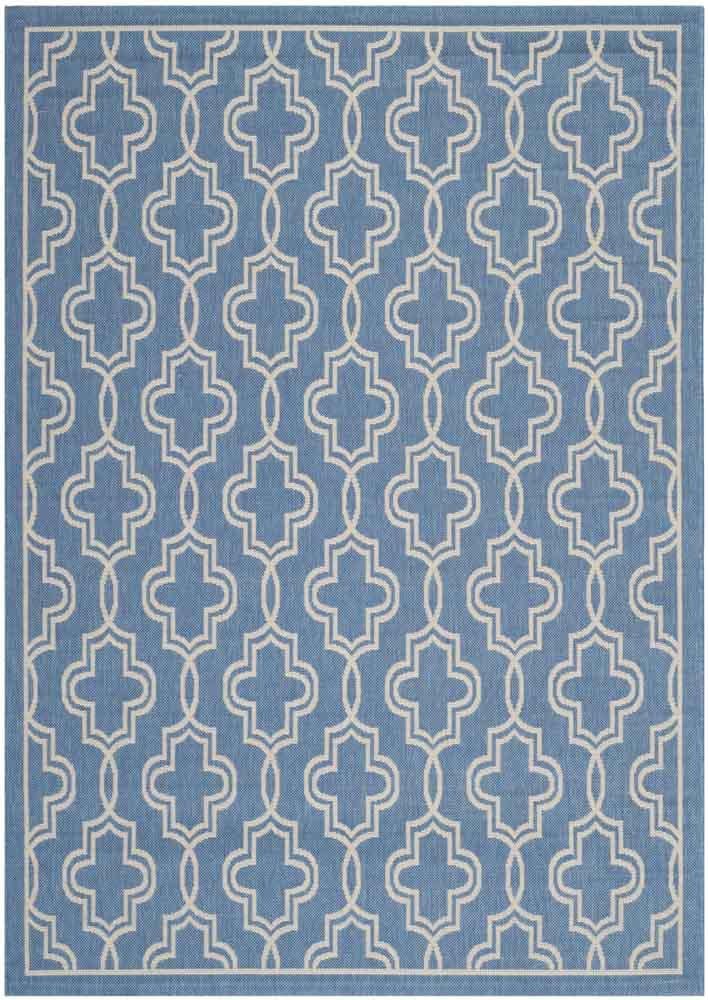 Martha Stewart Machine Made MSR4274-243 Blue - Beige | Rug Studio