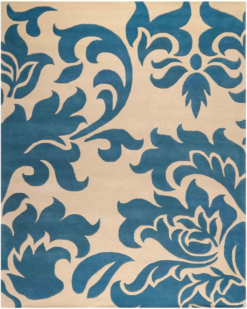 Martha Stewart Barcelona Msr4546A Blue Suede | Rug Studio