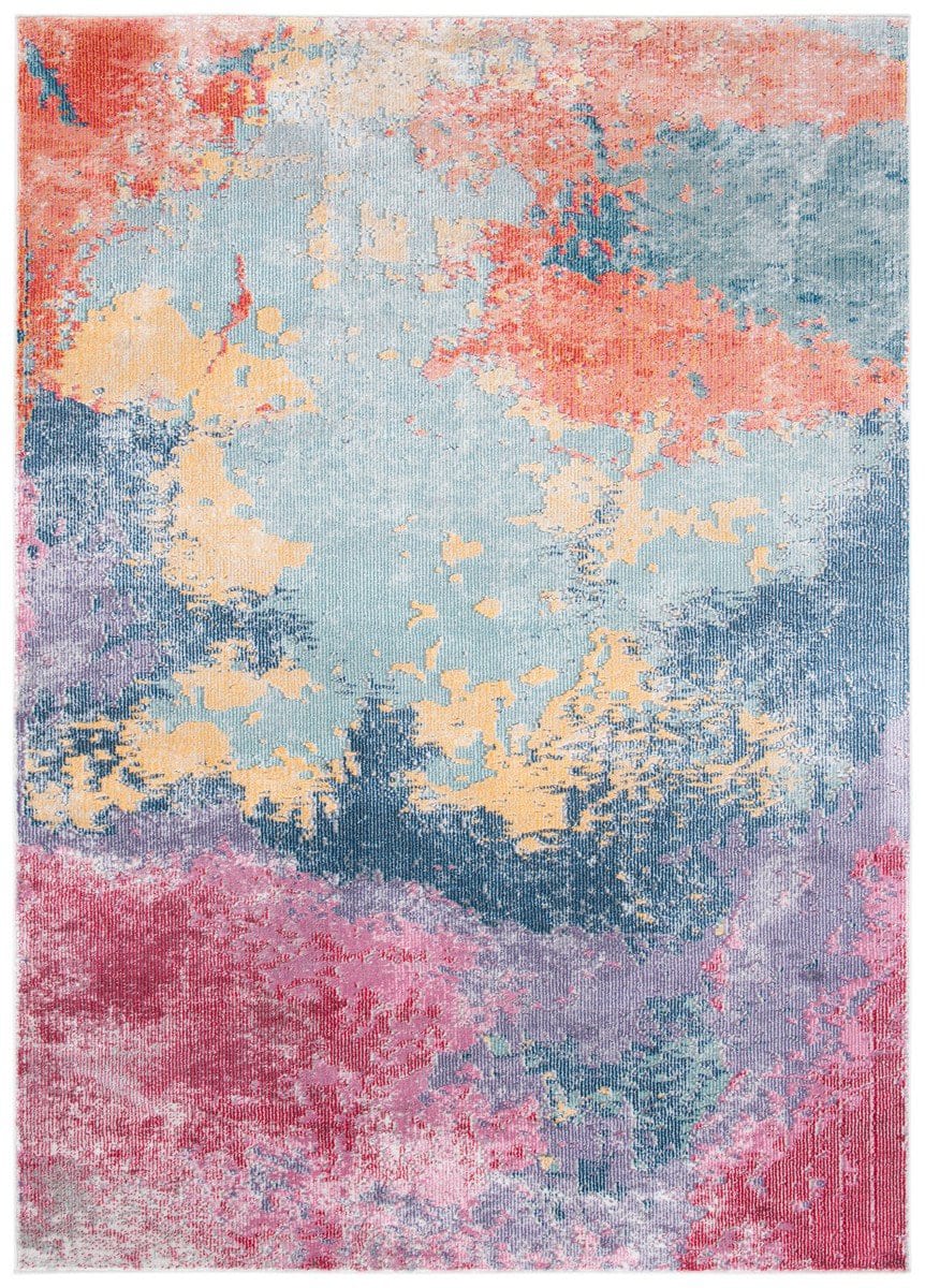 Safavieh Porcello Prl990M Blue - Pink | Rug Studio