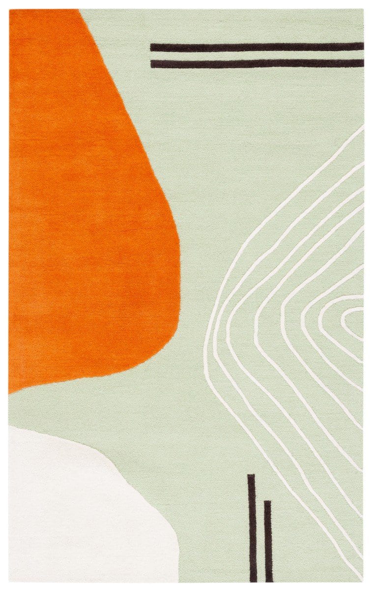 Safavieh Rodeo Drive Rd860Y Green - Rust | Rug Studio