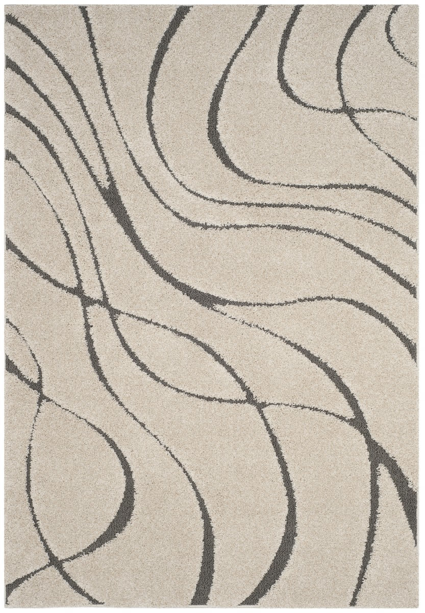 Safavieh Florida Shag Sg471-1180 Cream - Grey | Rug Studio