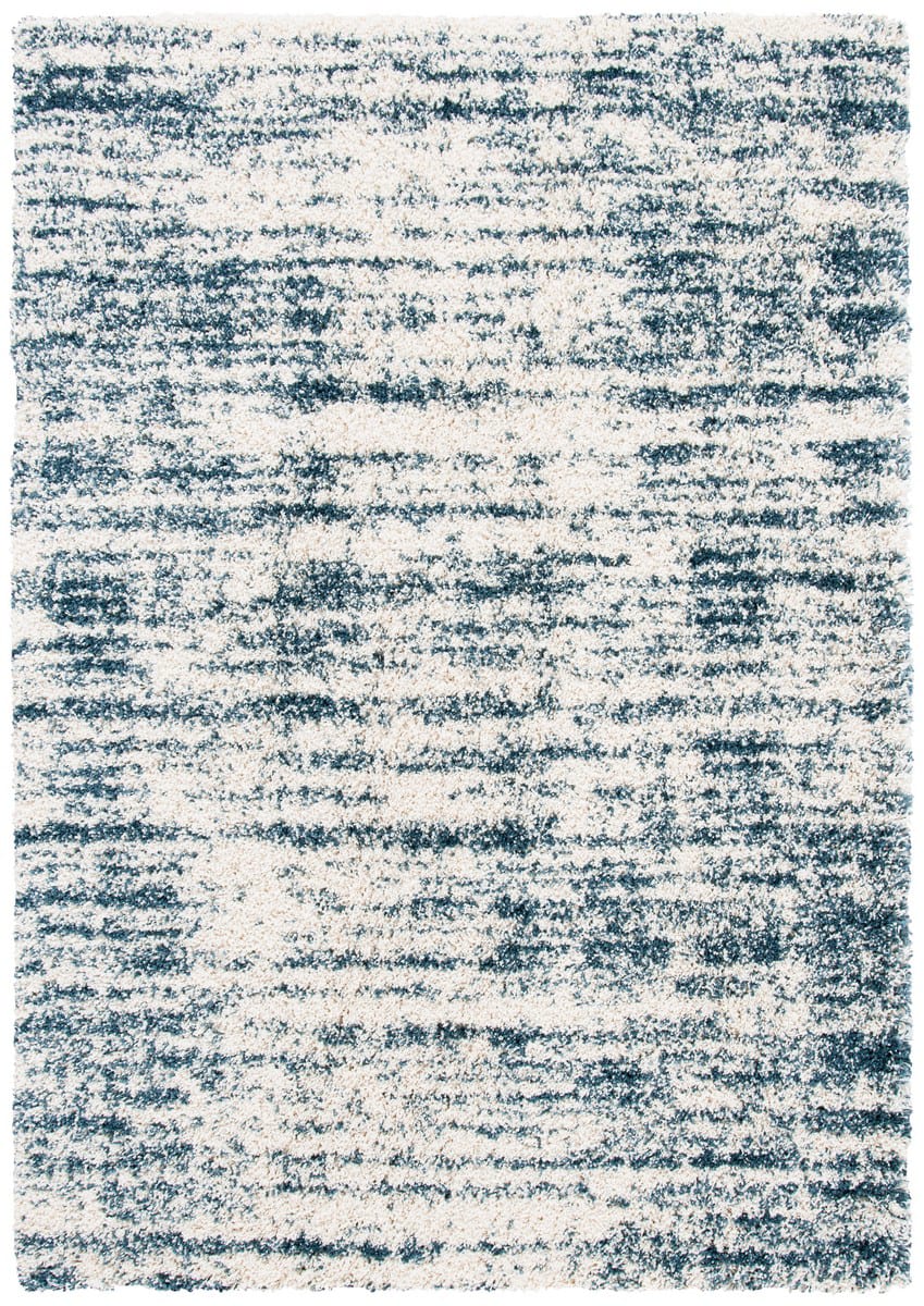 Safavieh Hudson Shag Sgh299A Ivory - Slate Blue | Rug Studio