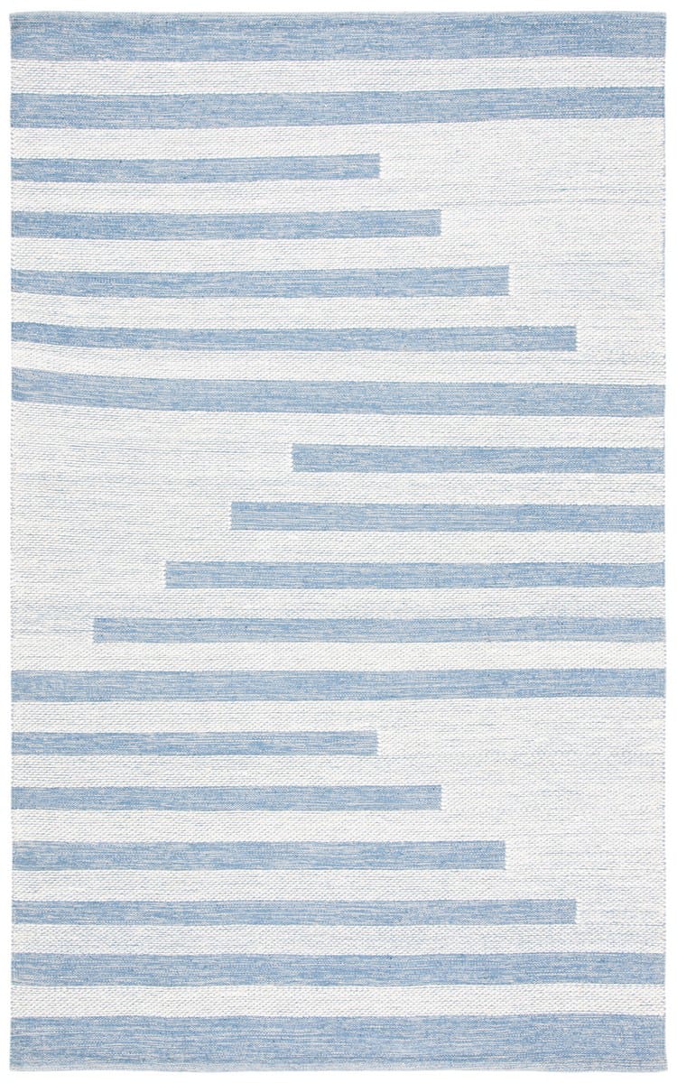 Safavieh Striped Kilim Stk504A Ivory - Blue | Rug Studio