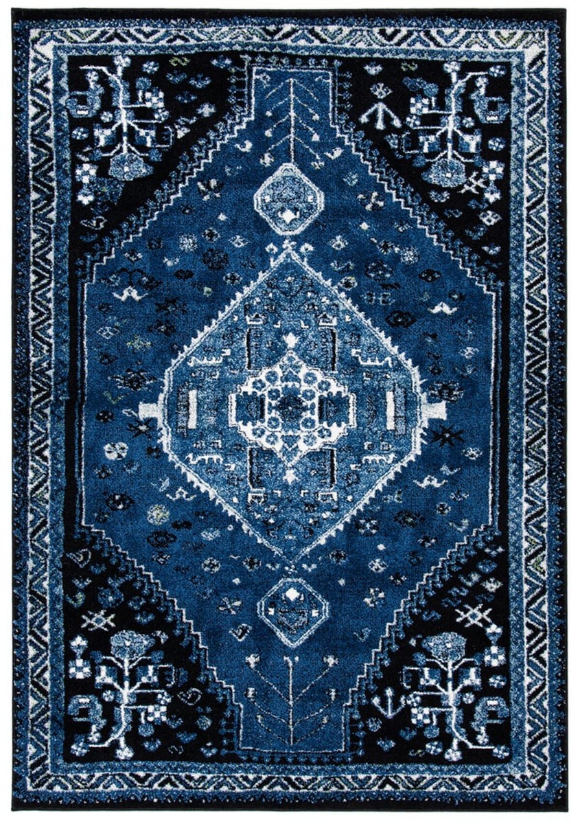 Safavieh Vintage Hamadan Vth201M Blue - Black | Rug Studio