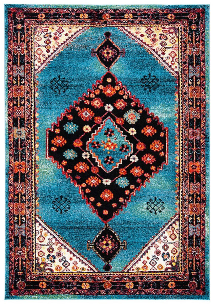 Safavieh Vintage Hamadan Vth202M Blue - Black | Rug Studio