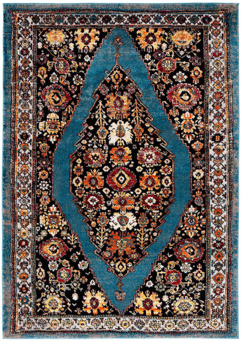 Safavieh Vintage Hamadan Vth265M Blue - Black | Rug Studio