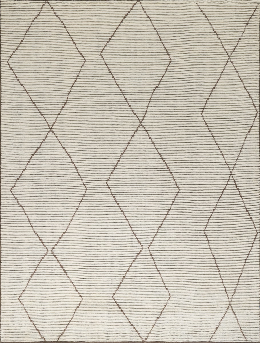 Stark Studio Rugs Essentials: Baha White - Brown | Rug Studio
