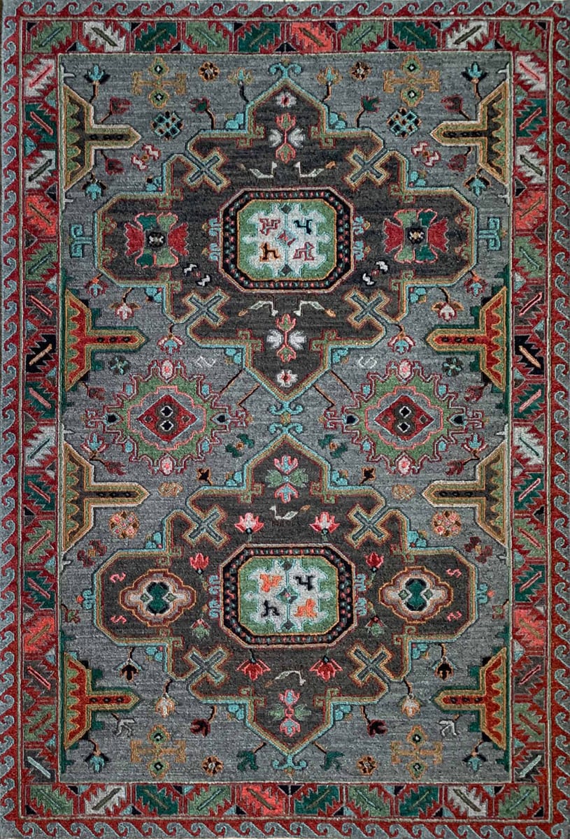 Tibet Rug Company Soumak Kuba Gray | Rug Studio