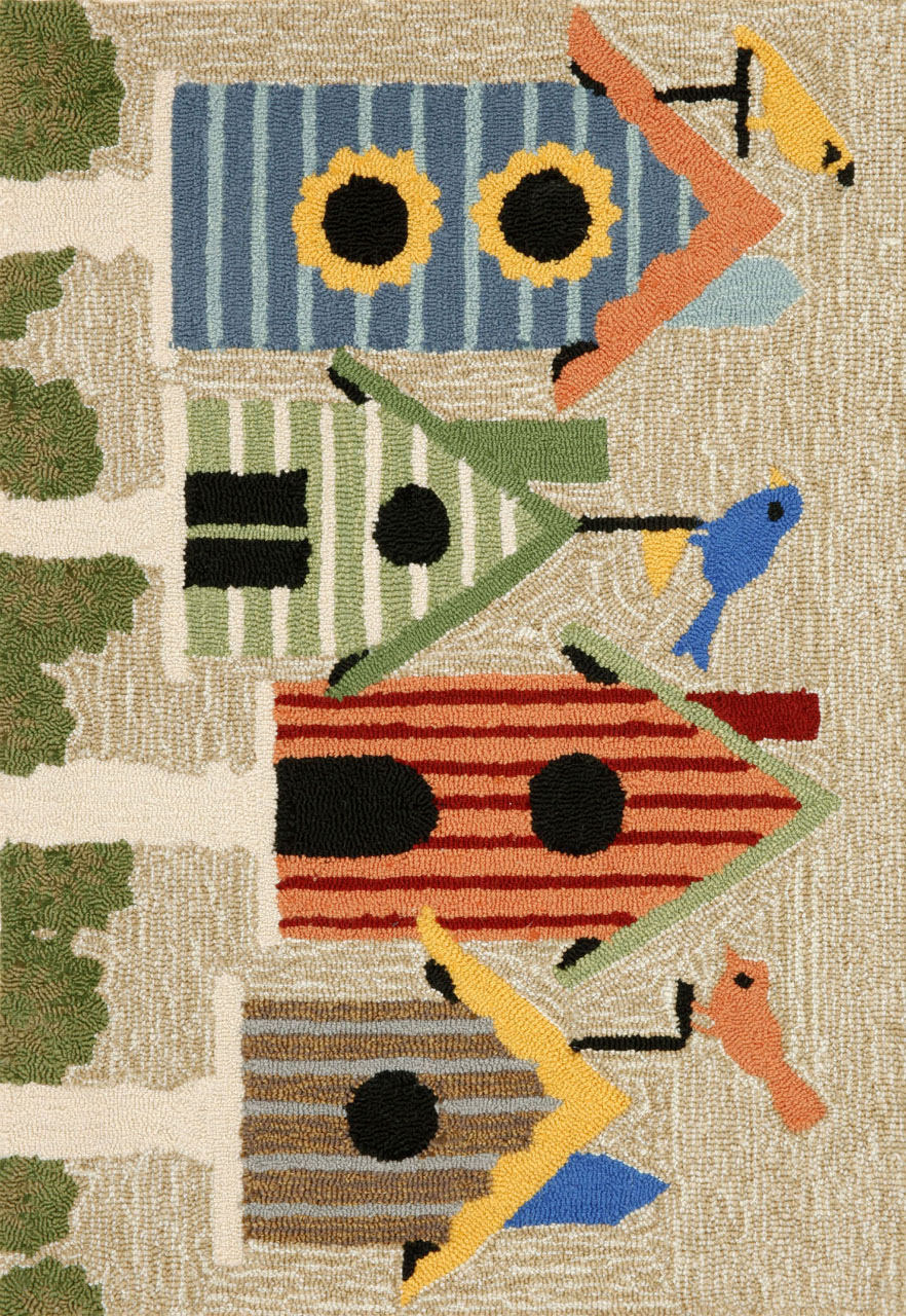 Trans-Ocean Frontporch Birdhouses 144144 Multi | Rug Studio