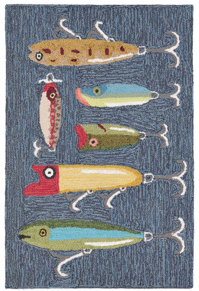 Trans-Ocean Frontporch Playing Hooky 242047 Grey | Rug Studio