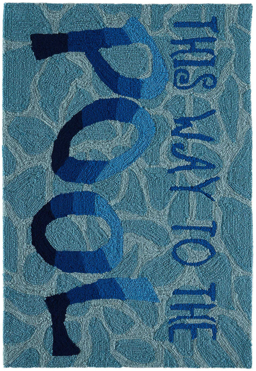 Trans-Ocean Frontporch This Way To The Pool 444803 Water | Rug Studio