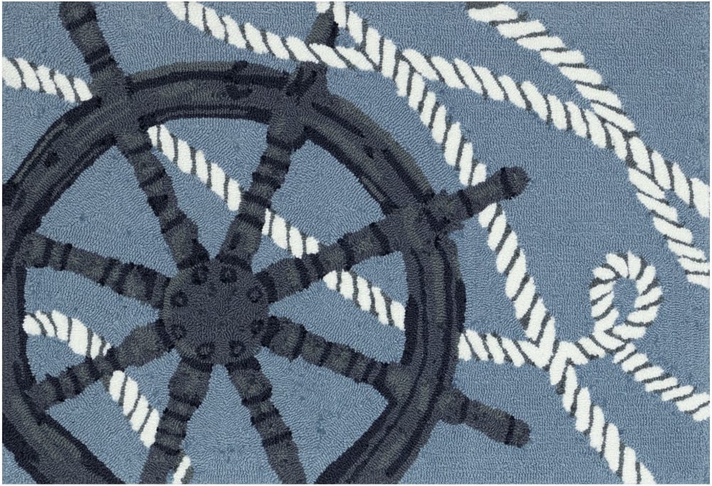 Trans-Ocean Frontporch Captains Wheel 467203 Marine | Rug Studio